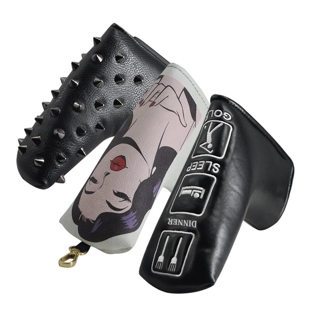 Small Order Oem Blade Personalize Embroidery Magnetic Golf Putter Head ...