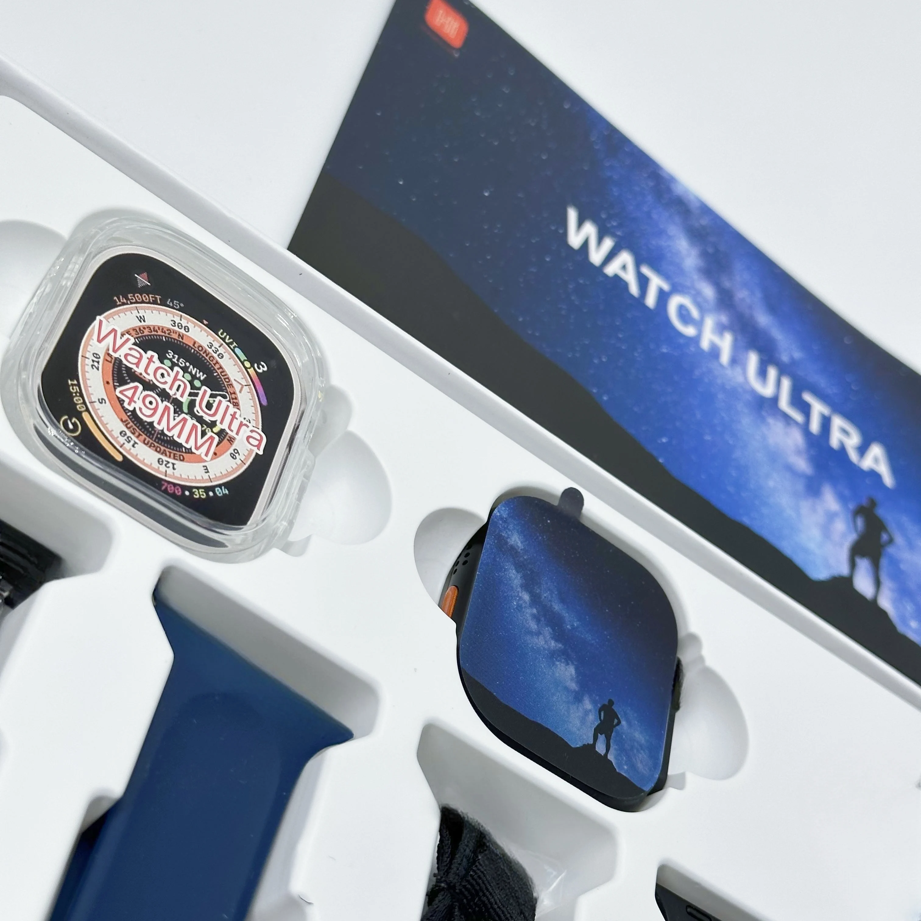 2023 Made In China I20 Ultra Max Suit 10 In 1 Set Smartwatch 2.3 Inch Screen Bt Pk Ultra 7in1 ...