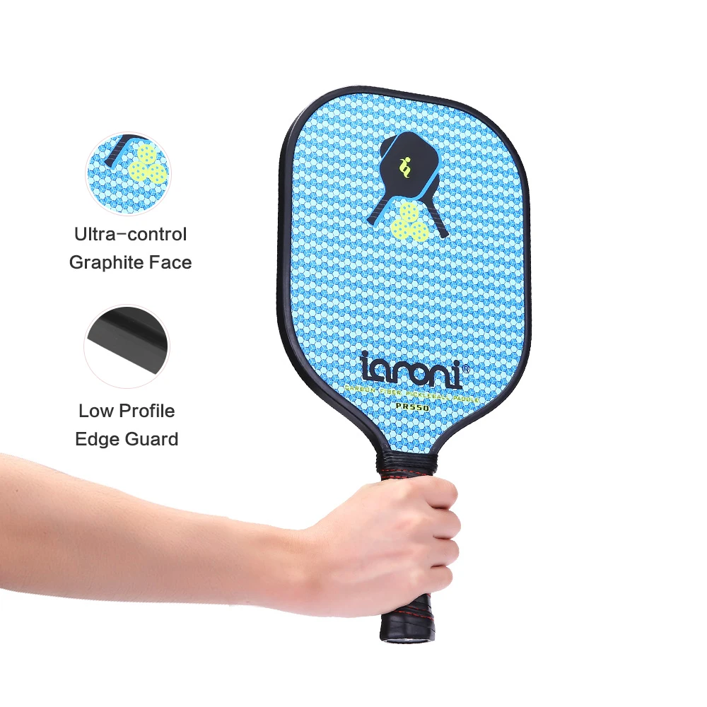 Caston Sports All-black And All-white Custom Pickle Ball T700 Carbon ...