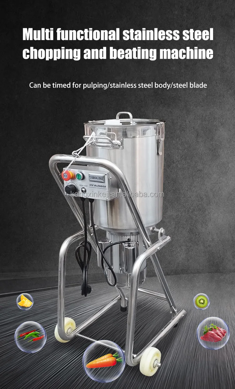 50l Large Capacity Food Fritter Stainless Steel Vegetable Fruit Chopper ...