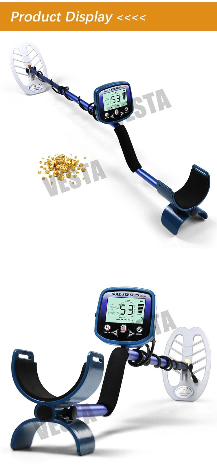 Best Underground Gold Metal Detector Hand Held Industrial Metal GDS-F2 ...