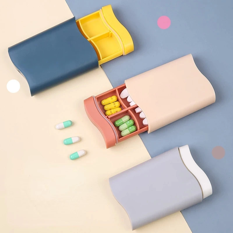 Portable Nordic Style Pill Box Case Pill Organizer Tablet Pillbox ...