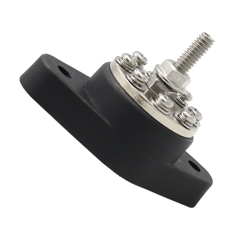 M10 Busbar Power Distribution Terminal, 12V 48V Black Battery Junction ...