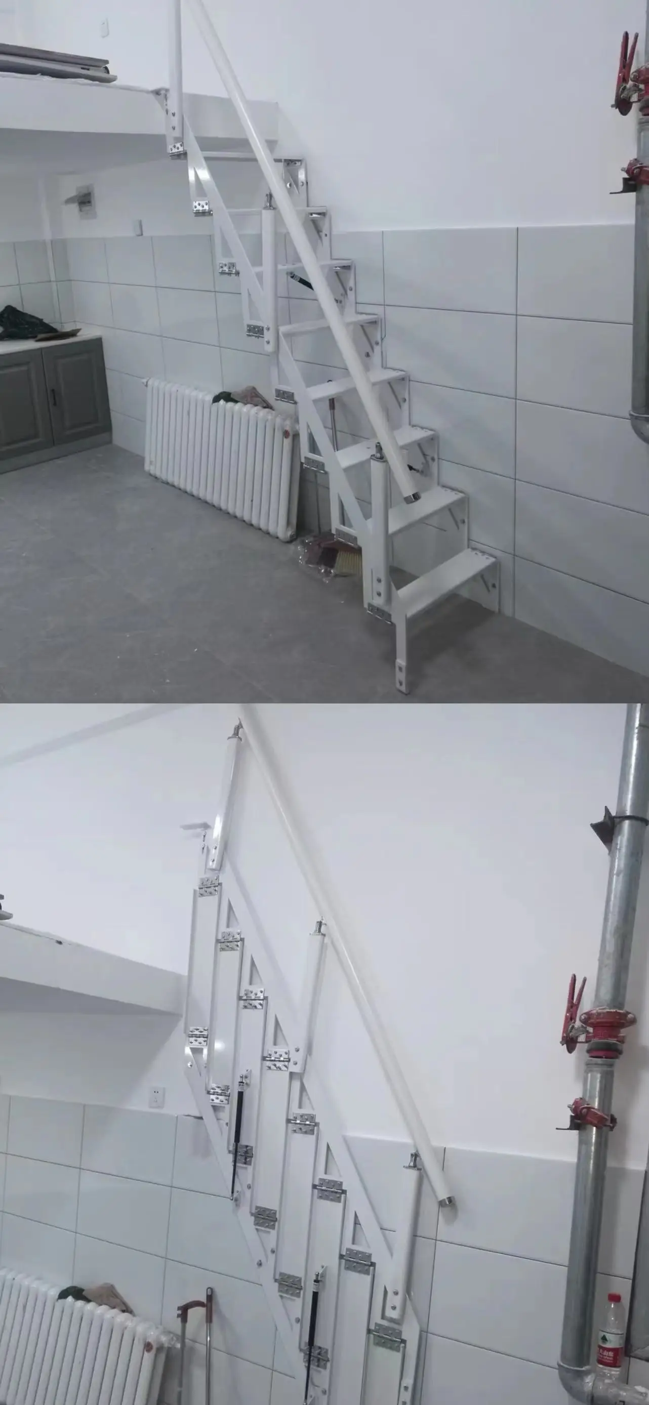 Customized Aluminum Alloy Folding Attic Ladder for Home Use, 300kg ...