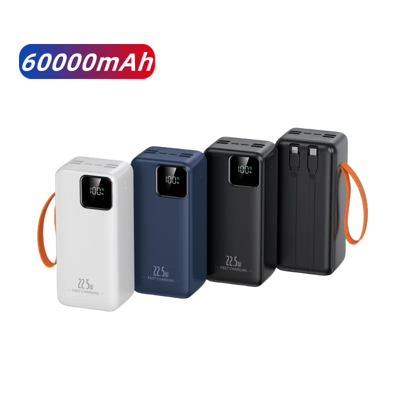 60000mAh power banks & fast charging power bank Portable Charger With 2 ...