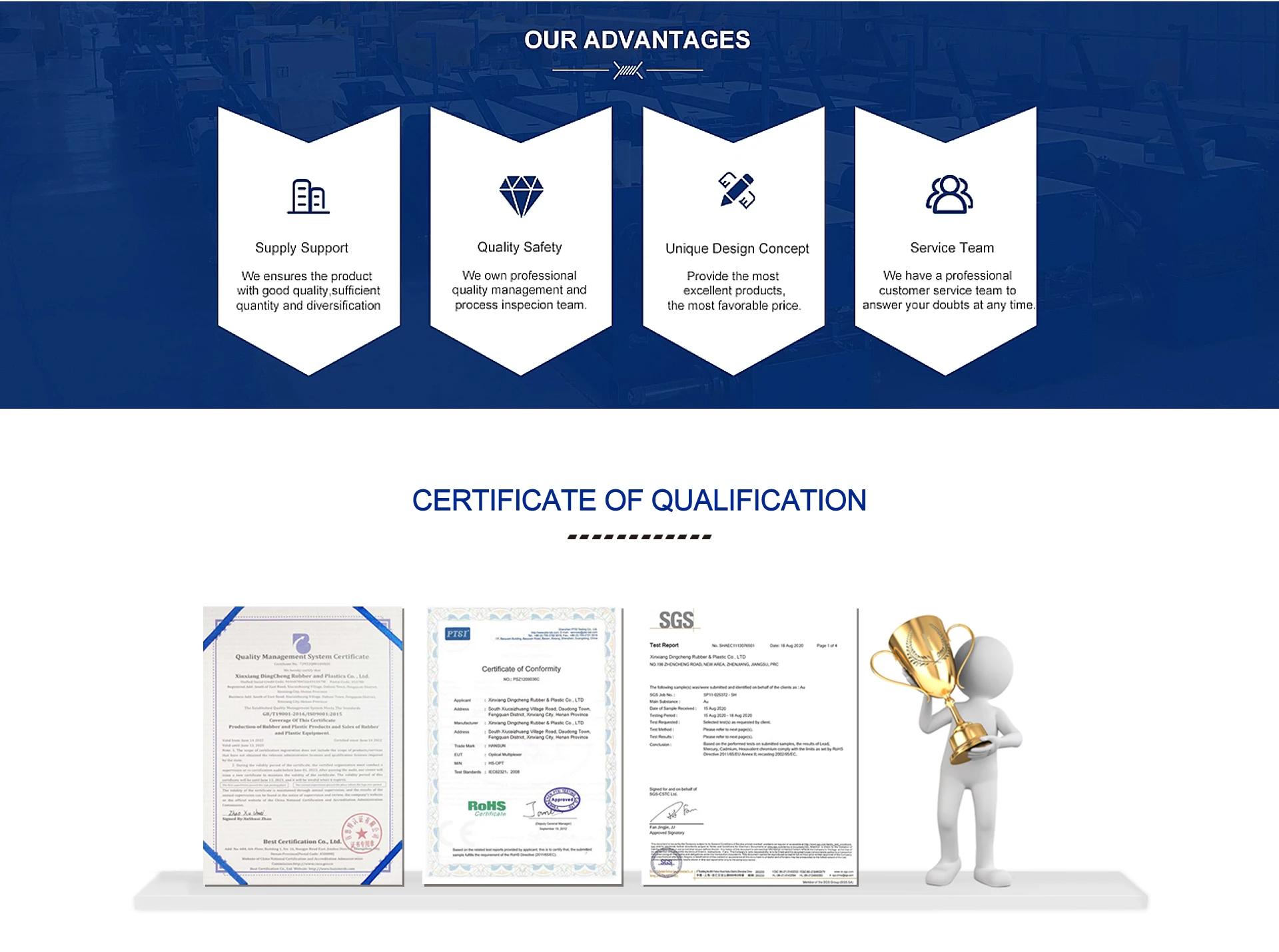 Company Overview - Xinxiang City Ding Cheng Rubber And Plastic Co., Ltd.