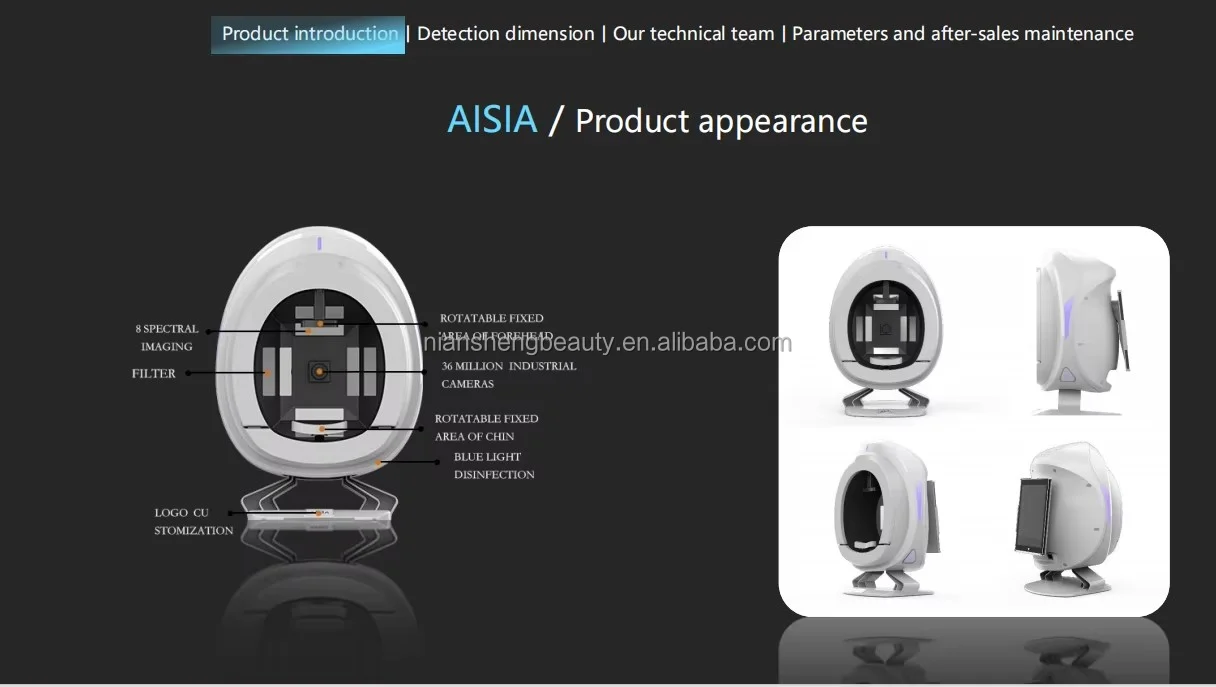 3D AI Face Facial Skin Analyzer - in Stock with Factory Price