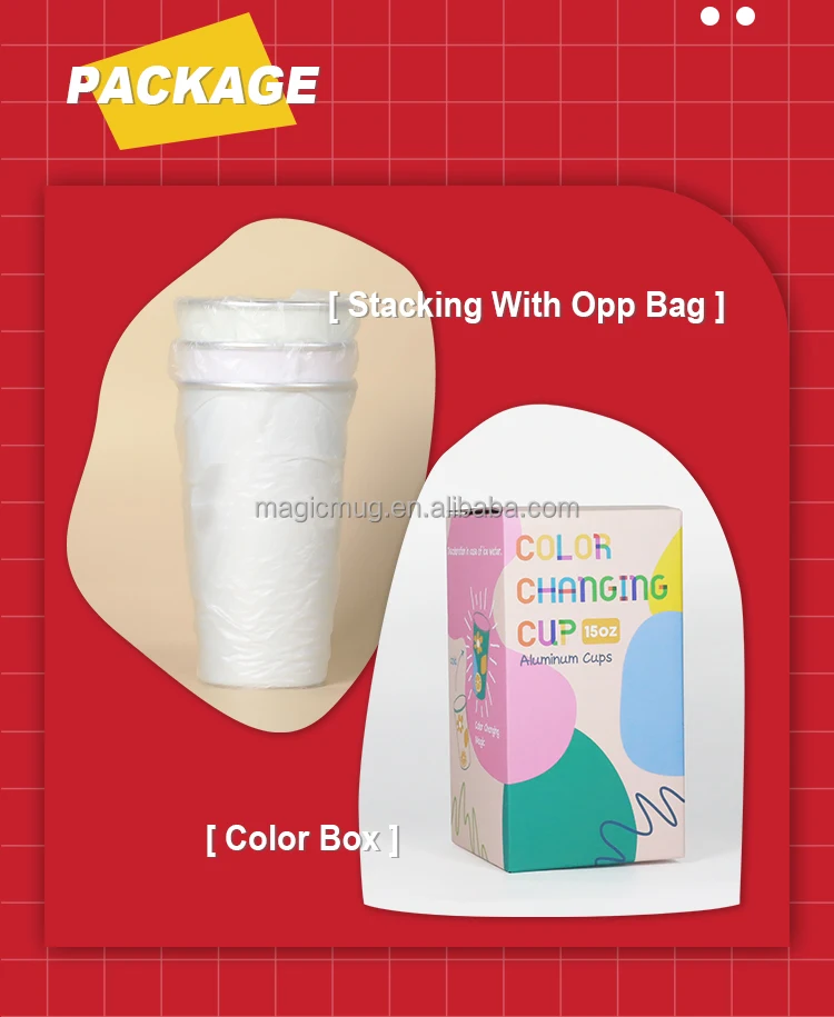 2oz/15oz/20oz Beer Tumbler Drink Custom Magic Metal Chill Cold Color ...