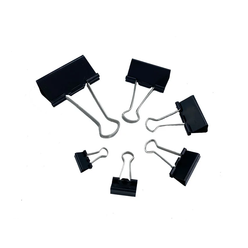 High Quality Custom Black Metal Binder Paper Clip For Office And School ...