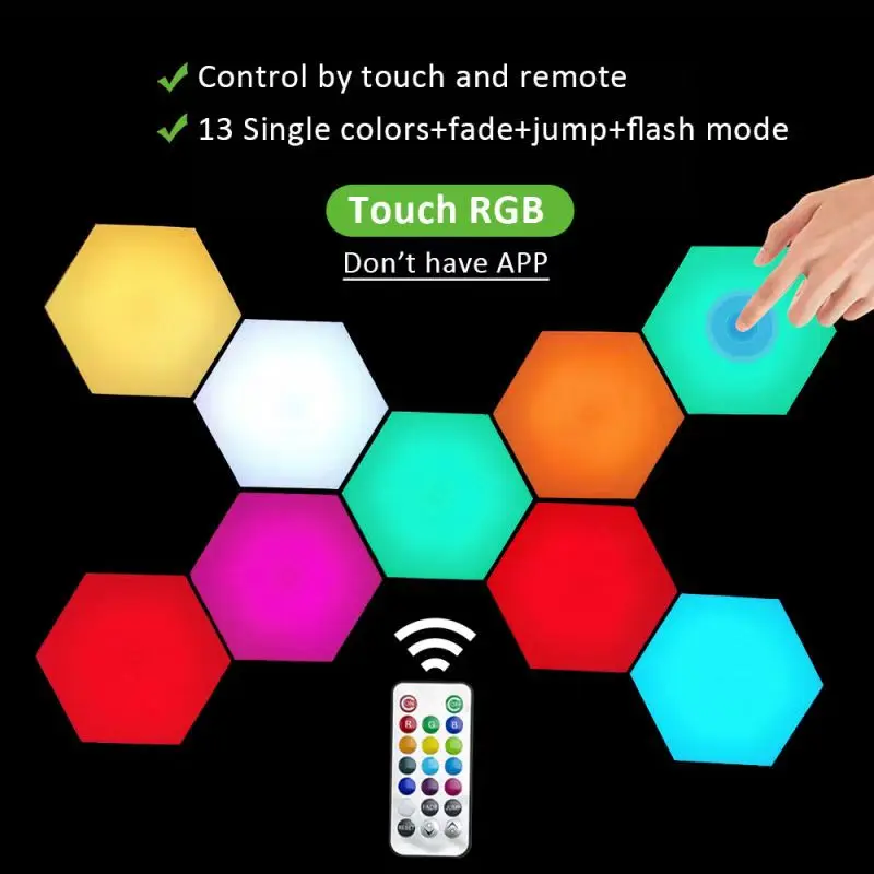 Honeycomb Light App Controlled Hexagonal Led Light Remote Control ...