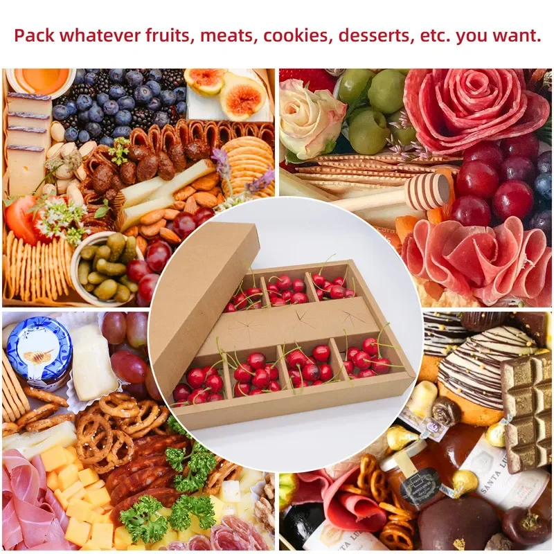 Dunking Box Food White Black Kraft Brown Take Away Fast Food