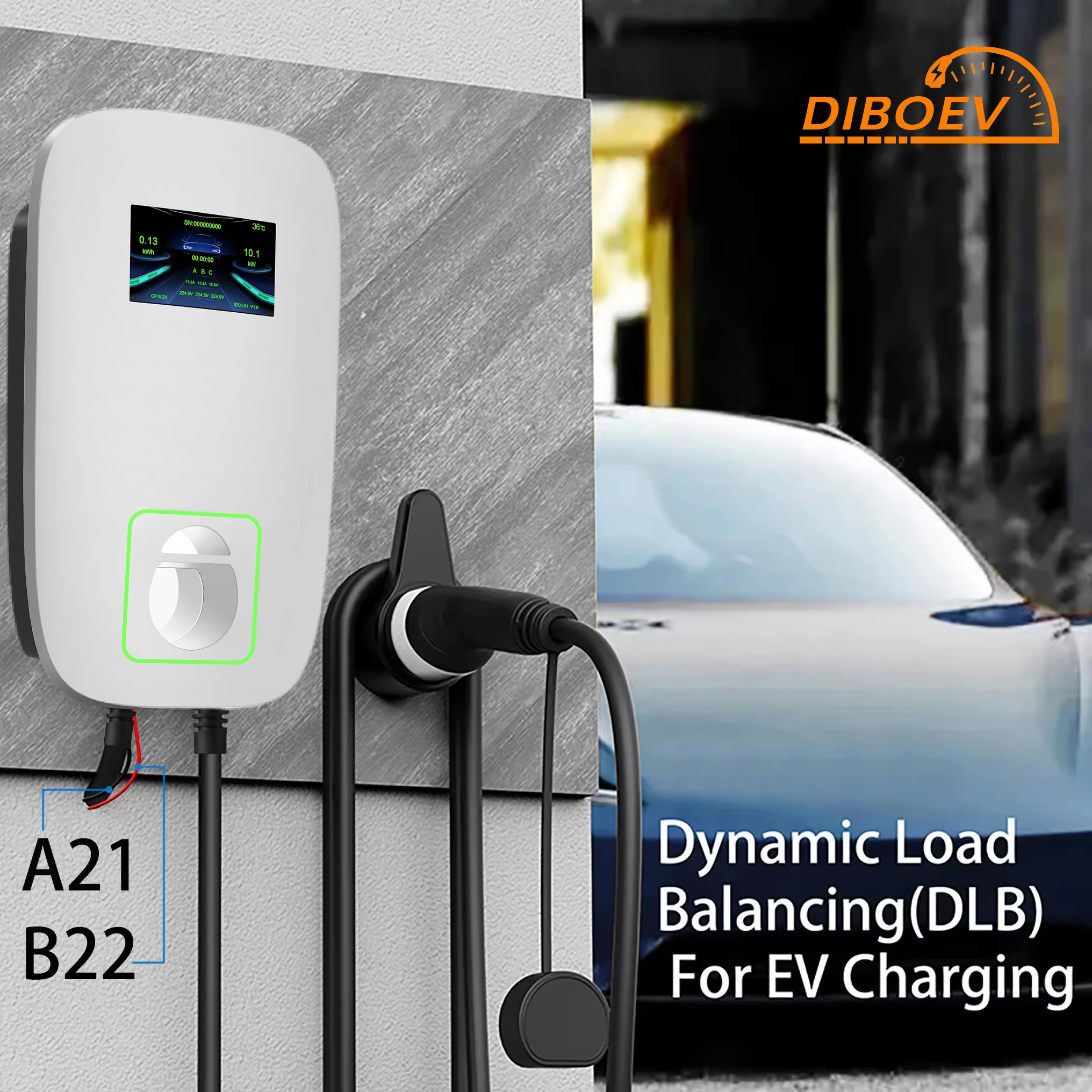 Diboev Intelligent Ac 7 Kw Ev Charger Commercial Wallbox Type 2 Ocpp Ev ...