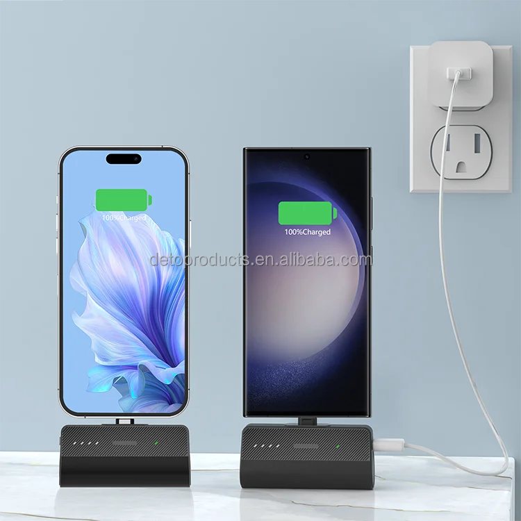 5000mah Pd20w Fast Charging Mini Capsule Charger Power Bank Type C ...