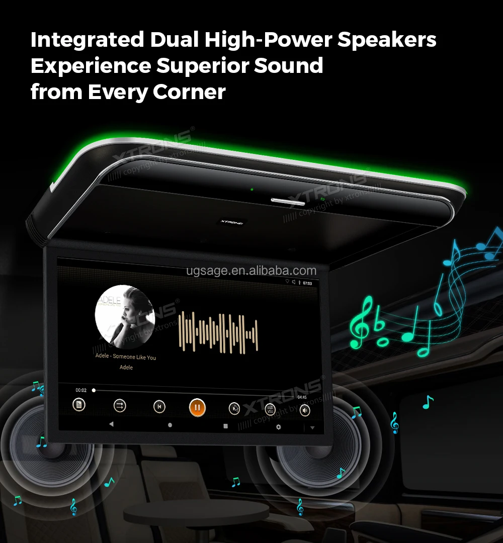 XTRONS 19.5" 8K IPS Car Screen - Premium Multimedia Monitor