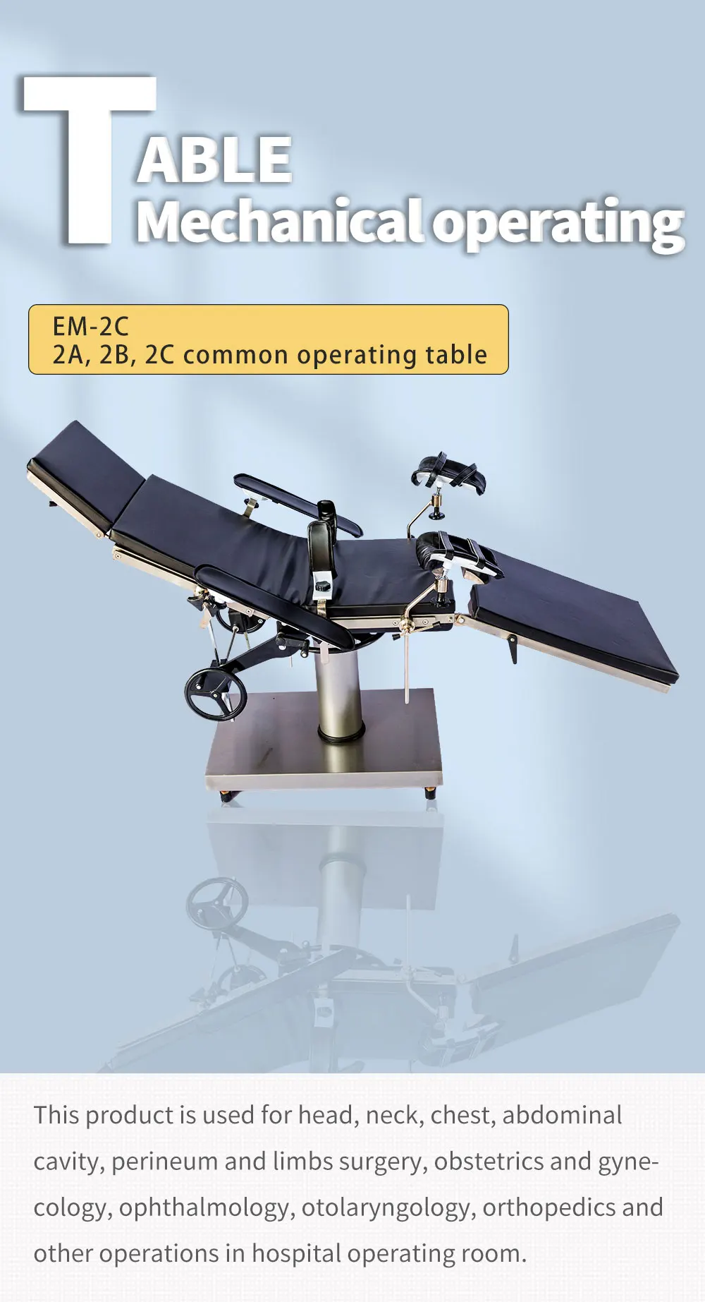 Hospital Multi-purpose Surgical Manual Ot Table Hydraulic Operating Bed ...