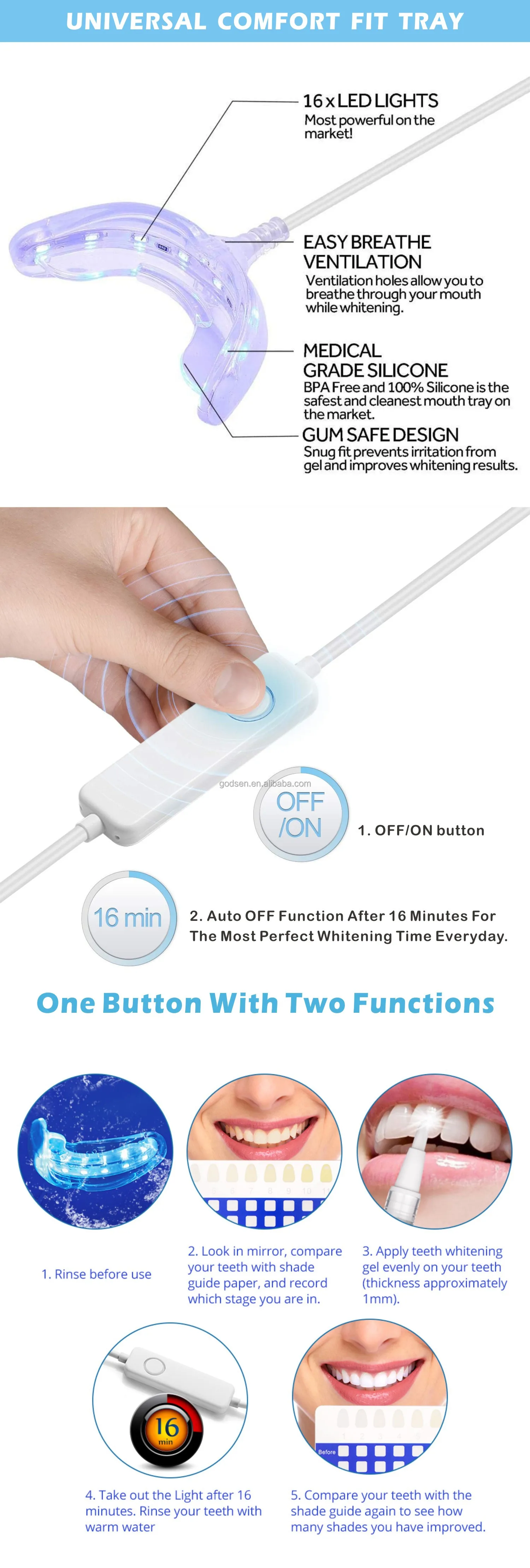 Teeth Whitening Light Led Bleaching For Whitening Tooth Cosmetic Laser ...