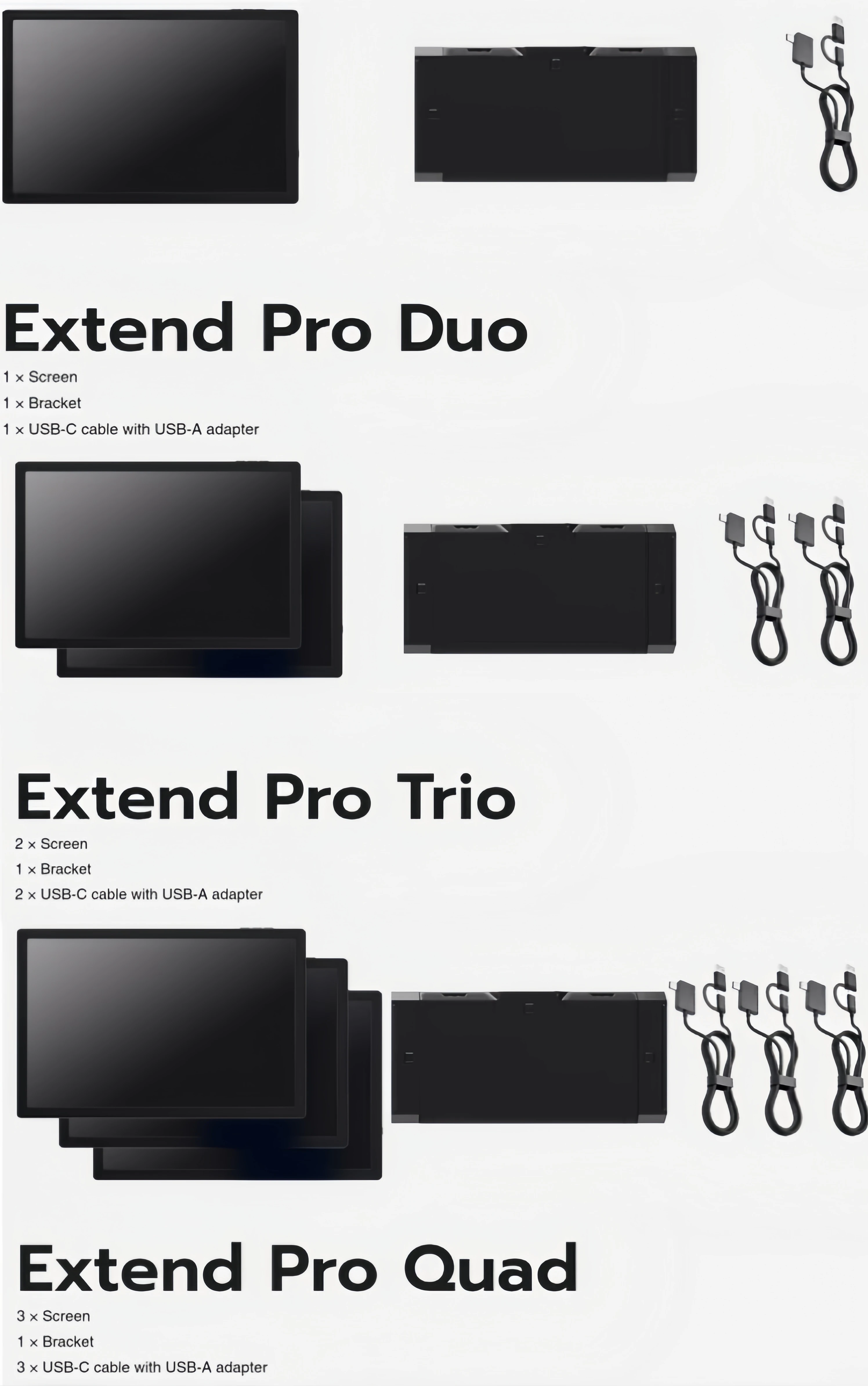 OEM Laptop Display - Dual Triple Quad Screen Extender