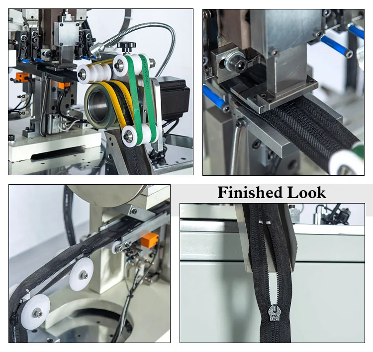 Full Automatic Stopper Setting Zipper Auto Top Stop Machine For Close ...