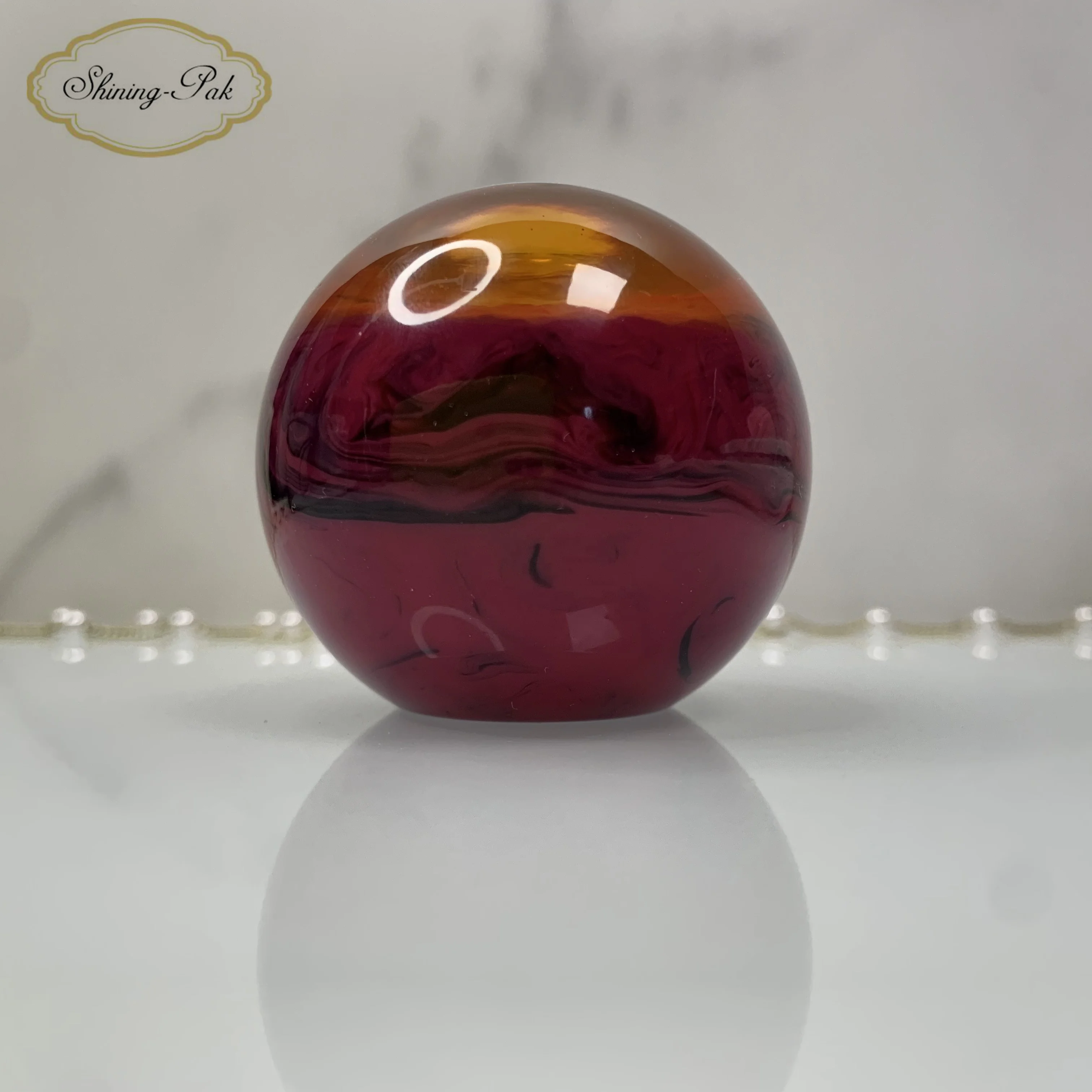 Wholesale Custom 50mm 38mm 35mm Colorful Luxury Agate Stone Resin Ball ...