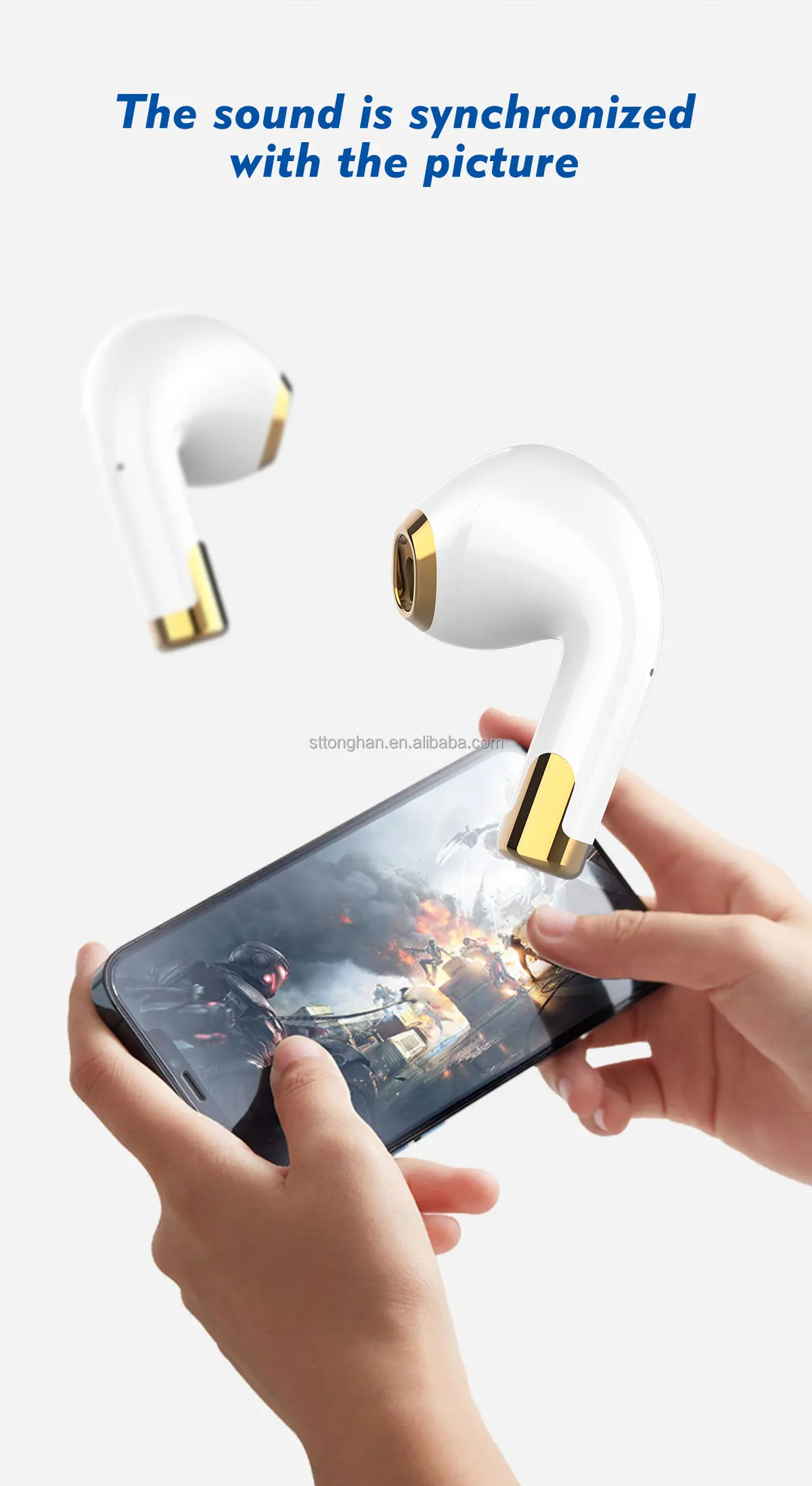 Tws Wireless Headphones Earbuds Hifi Stereo Gaming In-ear Sport ...