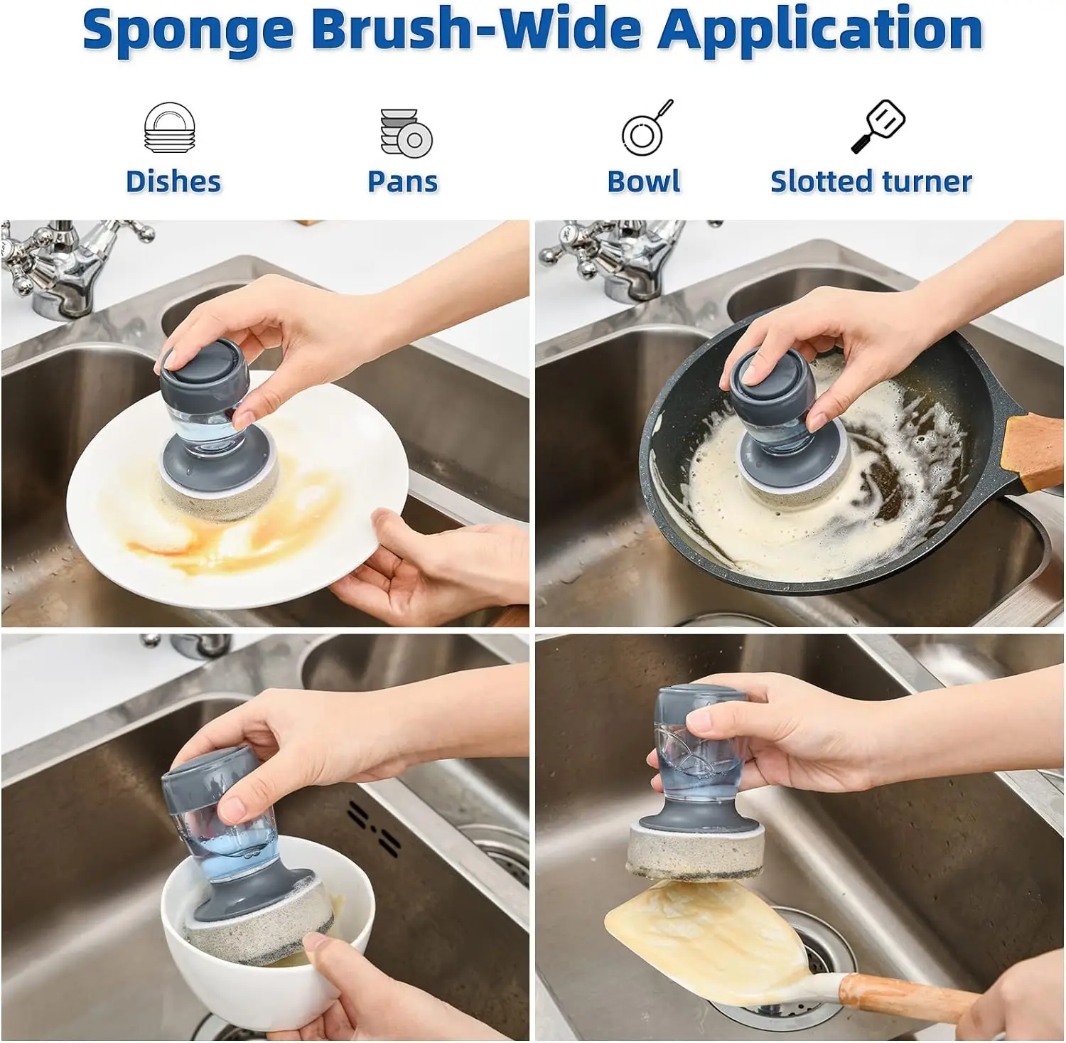 KLEAR Kitchen Scrub Brush - Durable & Sustainable Cleaning