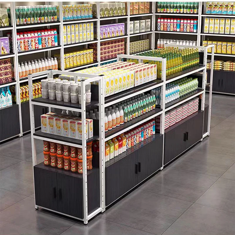 Double-sided Heavy Duty Supermarket Spice Display Rack Small Snack Rack ...