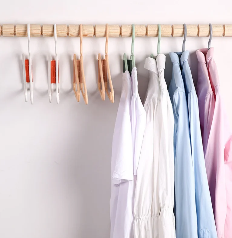 Lavinia Wholesale Multifunction Save Space Half Foldable Hanger Plastic