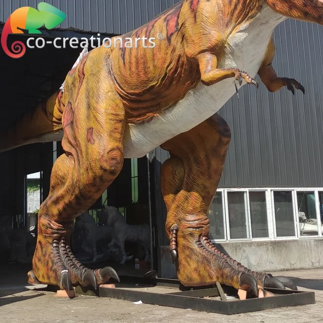 Theme Dinosaur Animatronic Dilophosaurus Model for Park Decoration