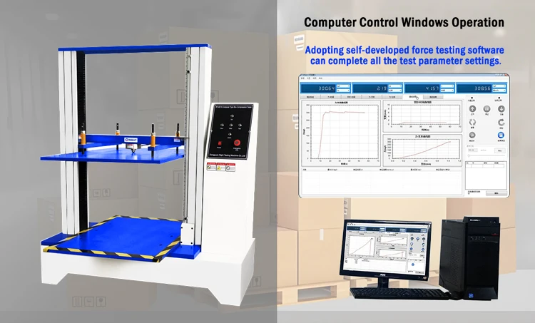 500kg Microcomputer Servo Motor Bct Carton Box Compression Crush ...