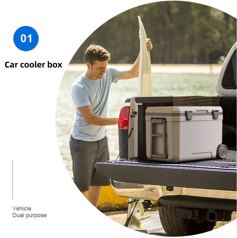 Custom Yeti Large Portable 45l Cooler Square Plastic Ice Chest Food ...