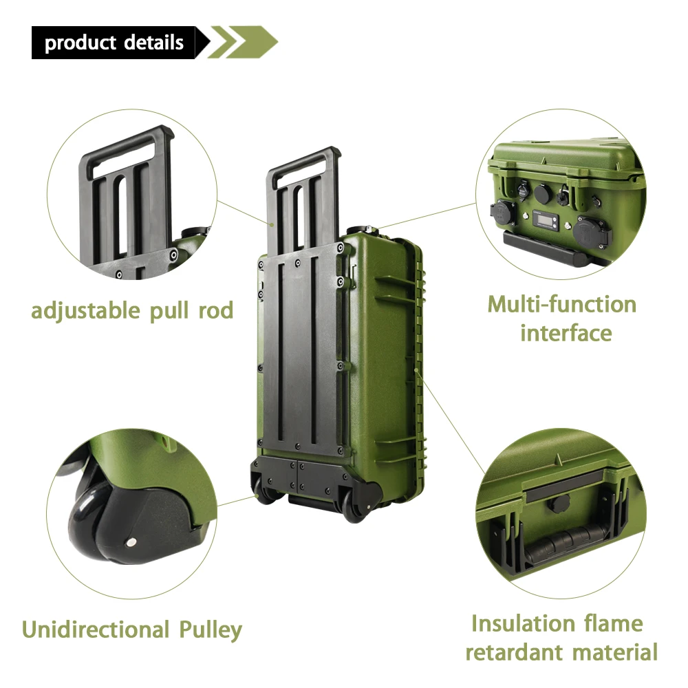 Portable Ev Power Station Lifepo4 Lithium Battery Trolley Portable ...