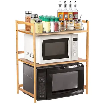 3 Tier Microwave Oven Stand Toaster Shelf Spice Rack Storage Shelves ...