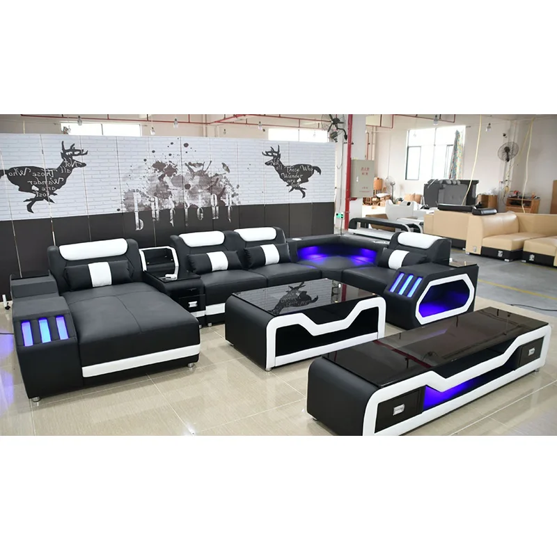 LED Couch - Modern Multifunctional Sofa with LED Lights