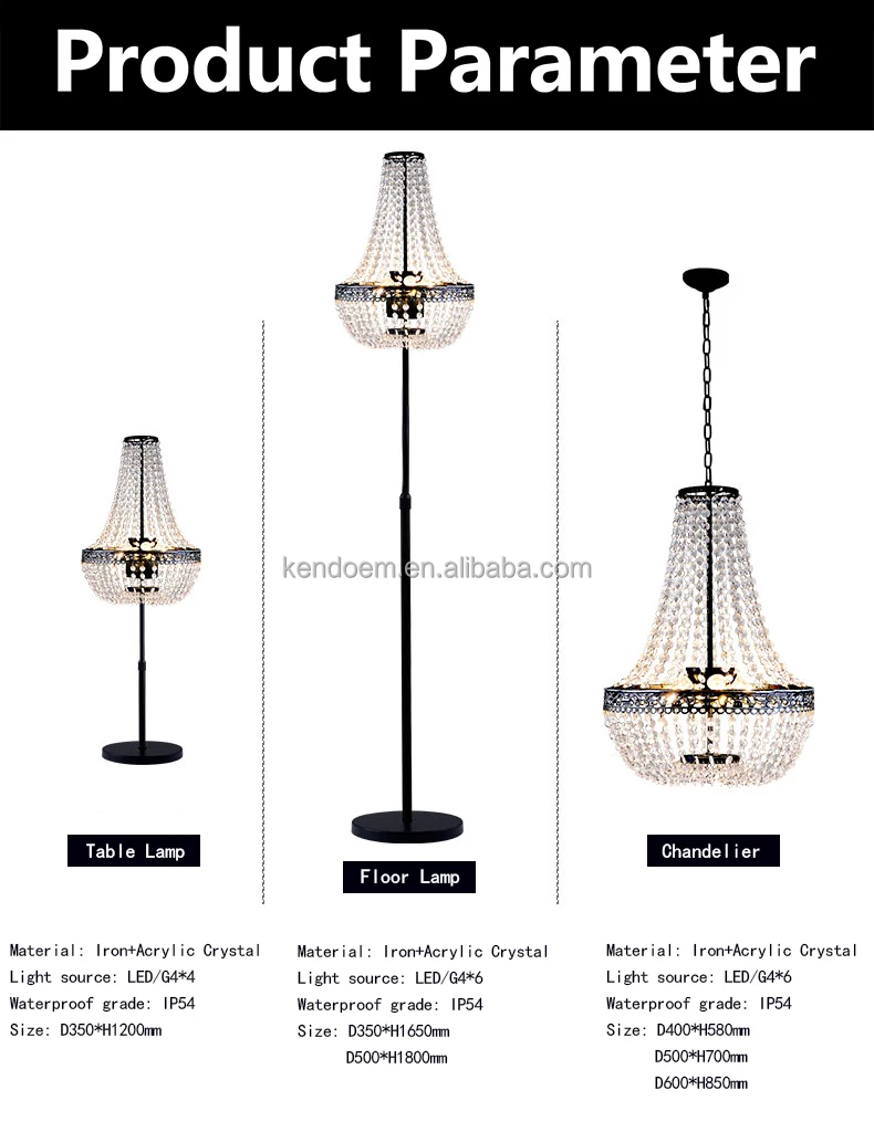 Event Crystal Lighted Table Top Table Lamp Centerpieces