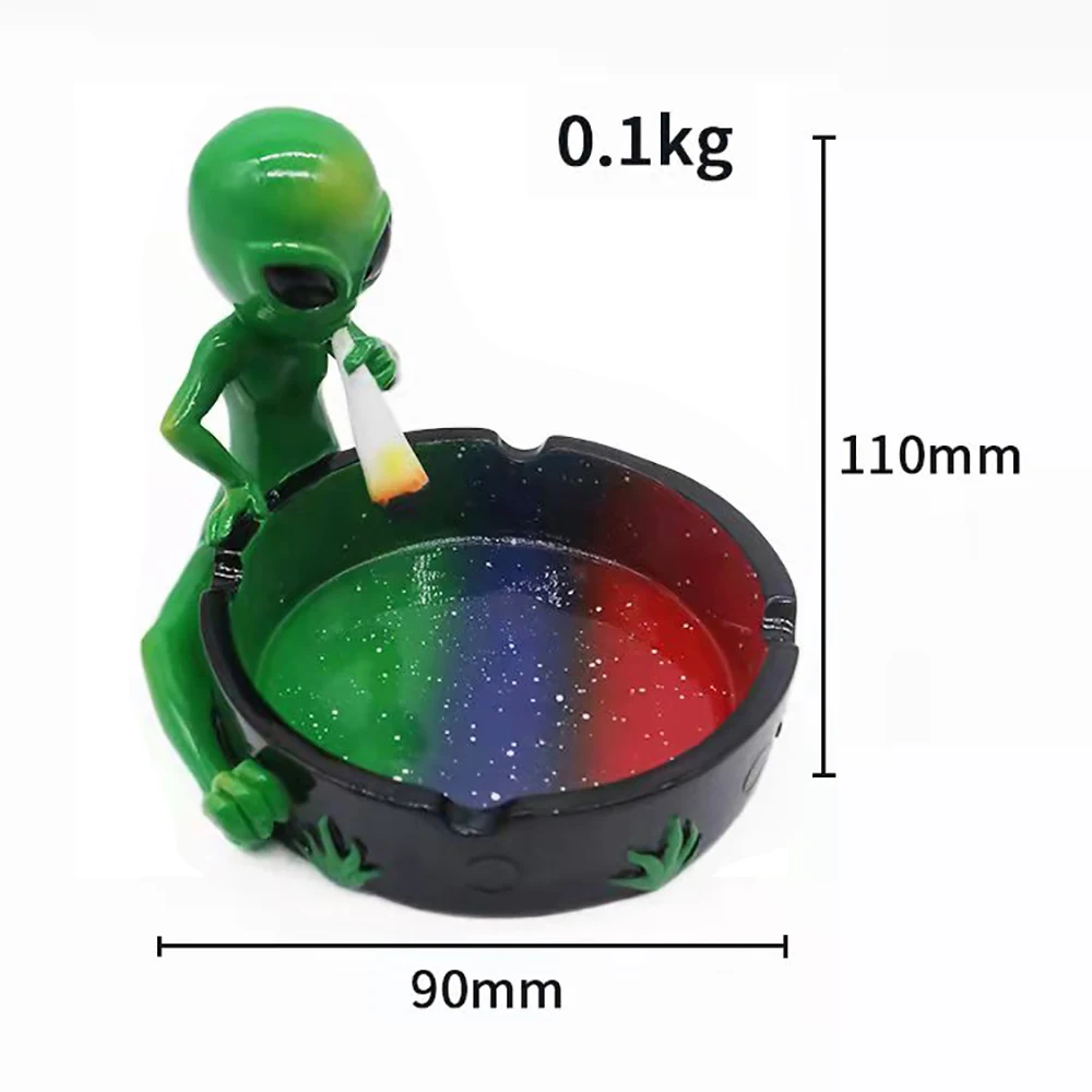 Custom Alien Cigar Ashtray Smokeless Resin Ashtray Alien Herbal Tobacco ...