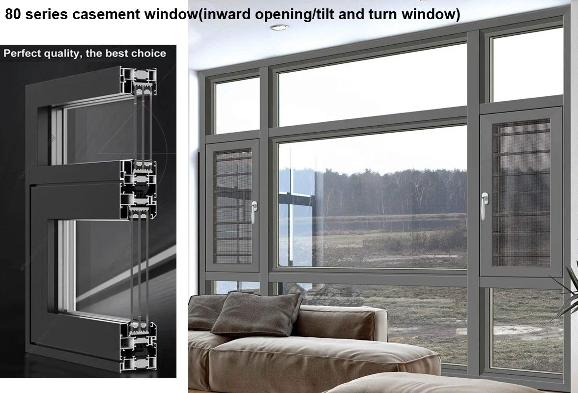 Tilt and Turn Aluminium Casement Window Tilt and Turn Windows 3 Panel ...