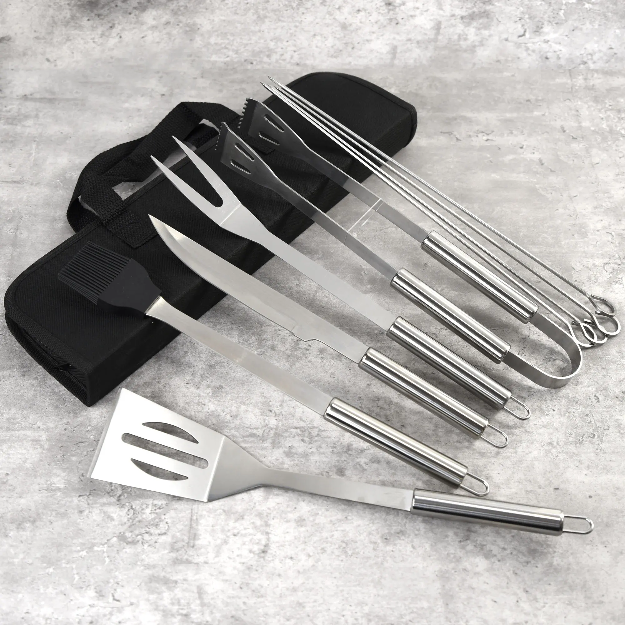 Stainless Steel BBQ Accessories Set for Easy Outdoor Cooking