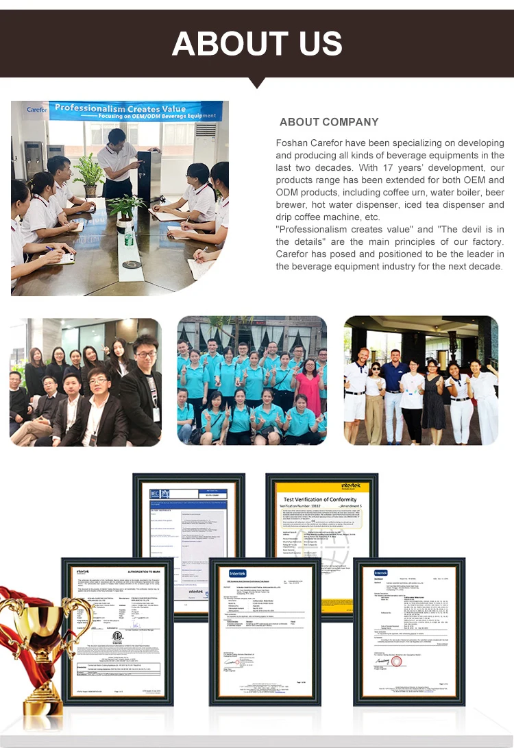 Sus304 Double Wall Electric Water Urn for Hotels - 2.0L