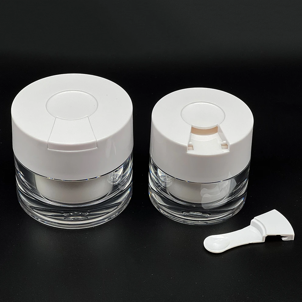In Stock Cosmetic Packaging - 30g and 50g Jars with Spatula