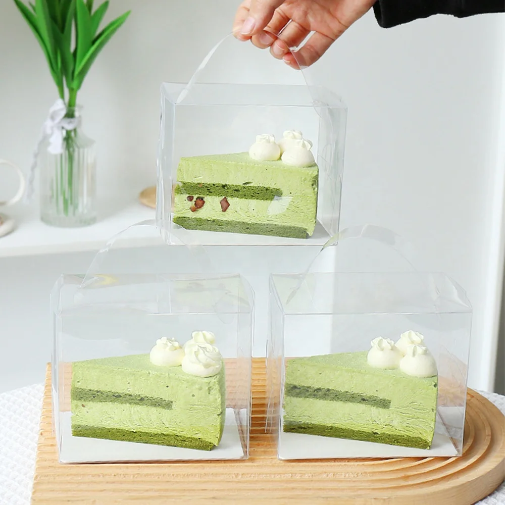 Mini Single Slice Small Multiple Cake Slice Triangle Box With Handle ...