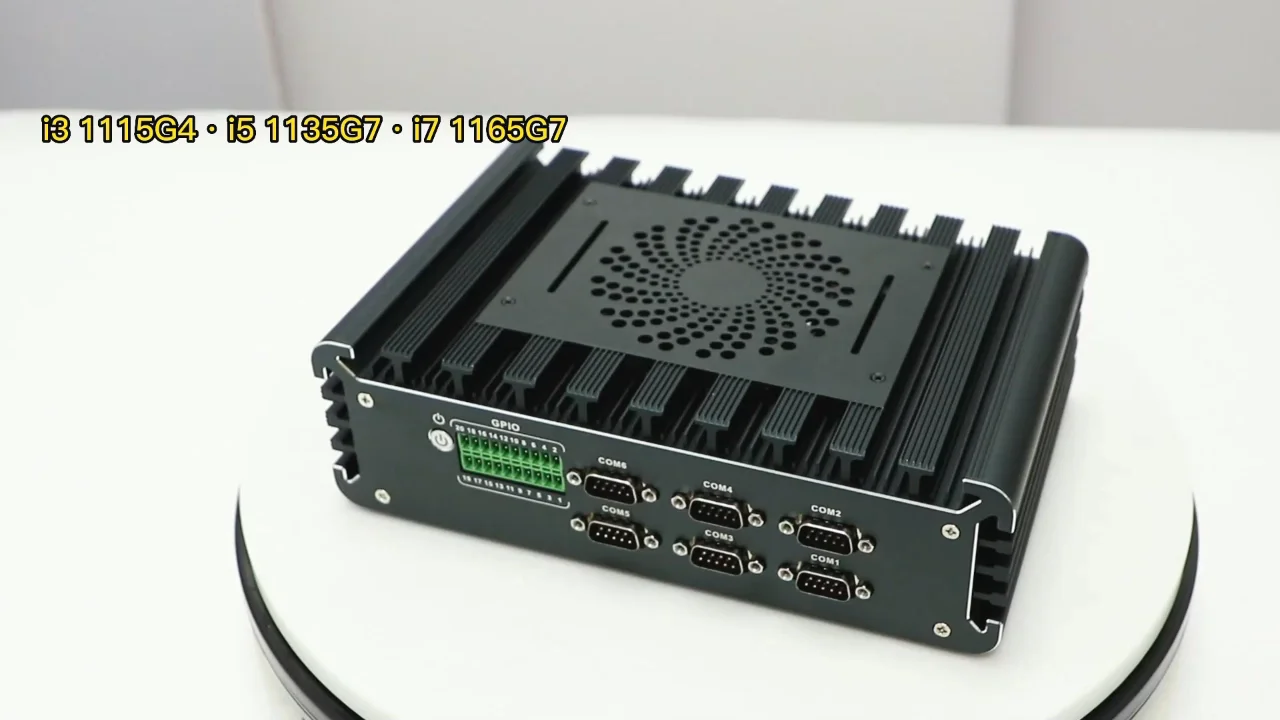 Thin Client Industrial Box Pc I3 I5 I7 6*com Rs232/485 Fanless Mini ...