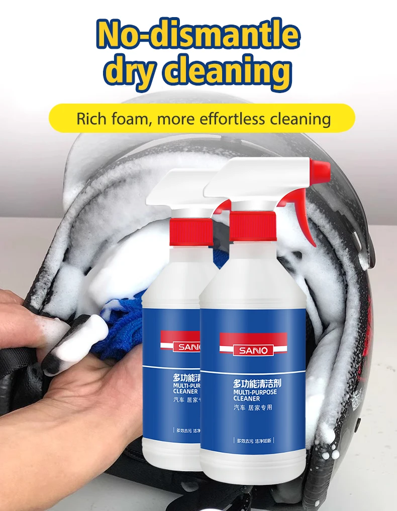 SANVO Helmet Cleaner Spray Foam Car Care All Purpose Cleaner Spray ...