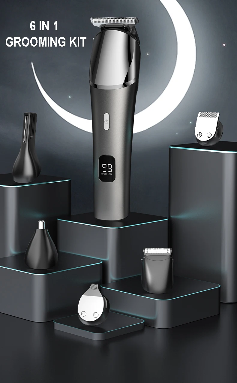 Multi-function Rechargeable Waterproof Hair Clipper Custom Electric ...