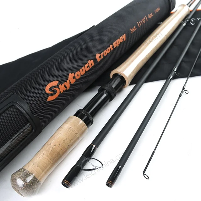 Custom 11ft 3weight 4pc Double Hand Fly Fishing Trout Spey Rod
