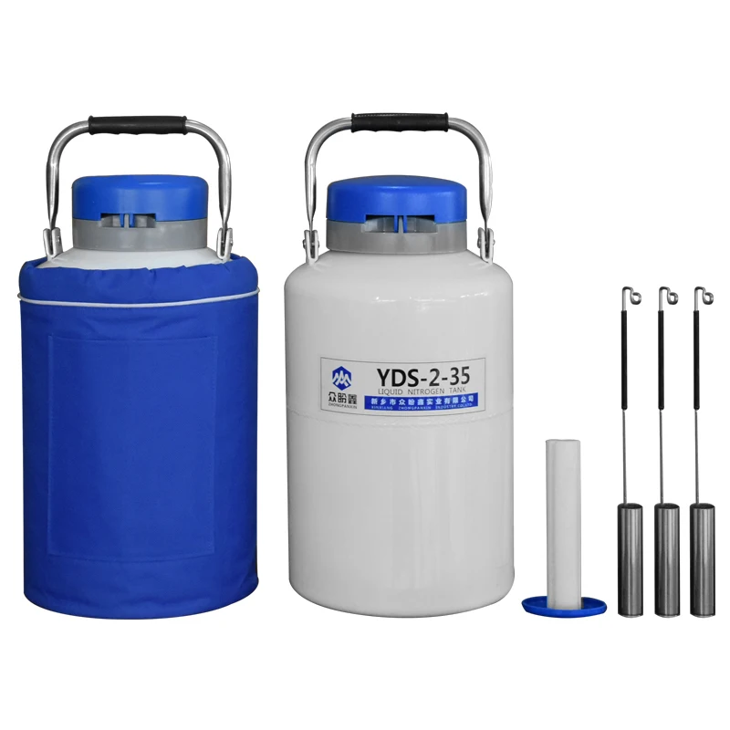Cryogenic Container 2L for Liquid Nitrogen | Includes 3 Canisters ...