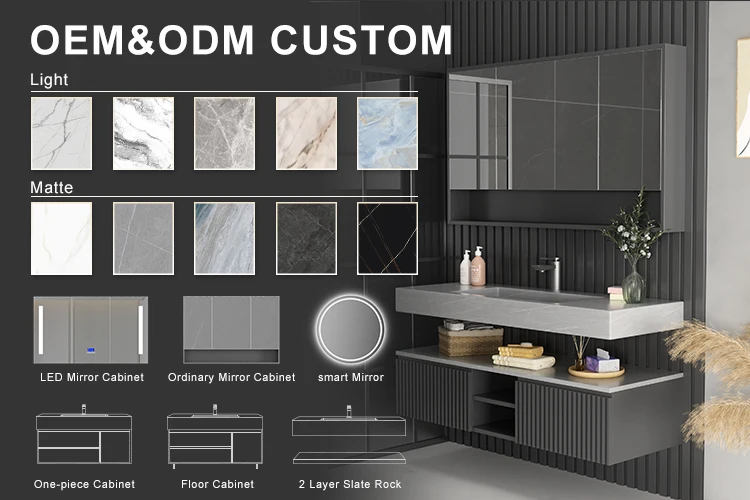 European American Style PVC MDF Drawer Storage Bathroom Cabinet Solid ...