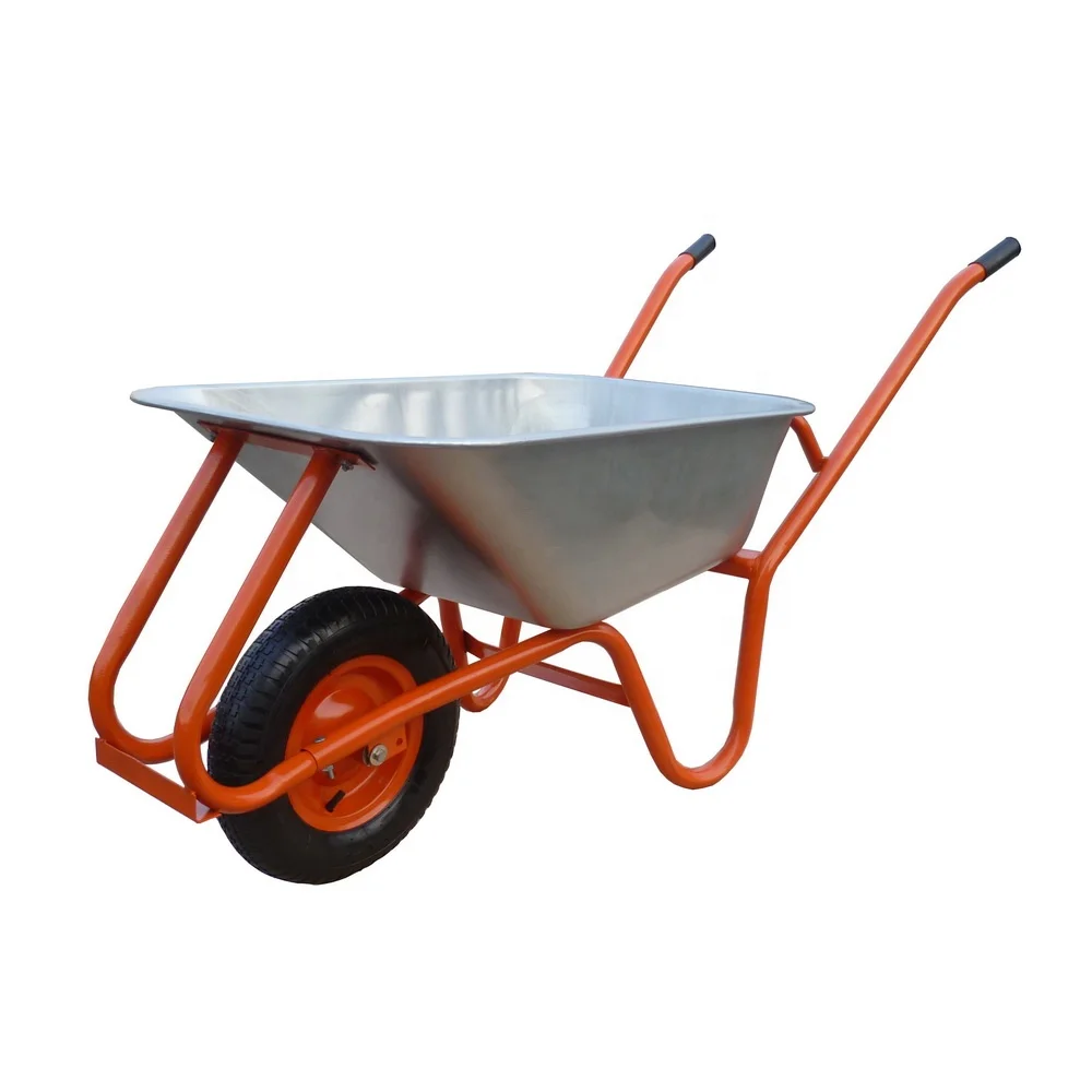 Wb6415g 150kg Load Wheelbarrow 400-8 Wheel Garden Wheel Barrow Large ...