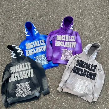 Custom Cotton Heavyweight Distressed Cropped Hoodie Patch Cut And Sew ...