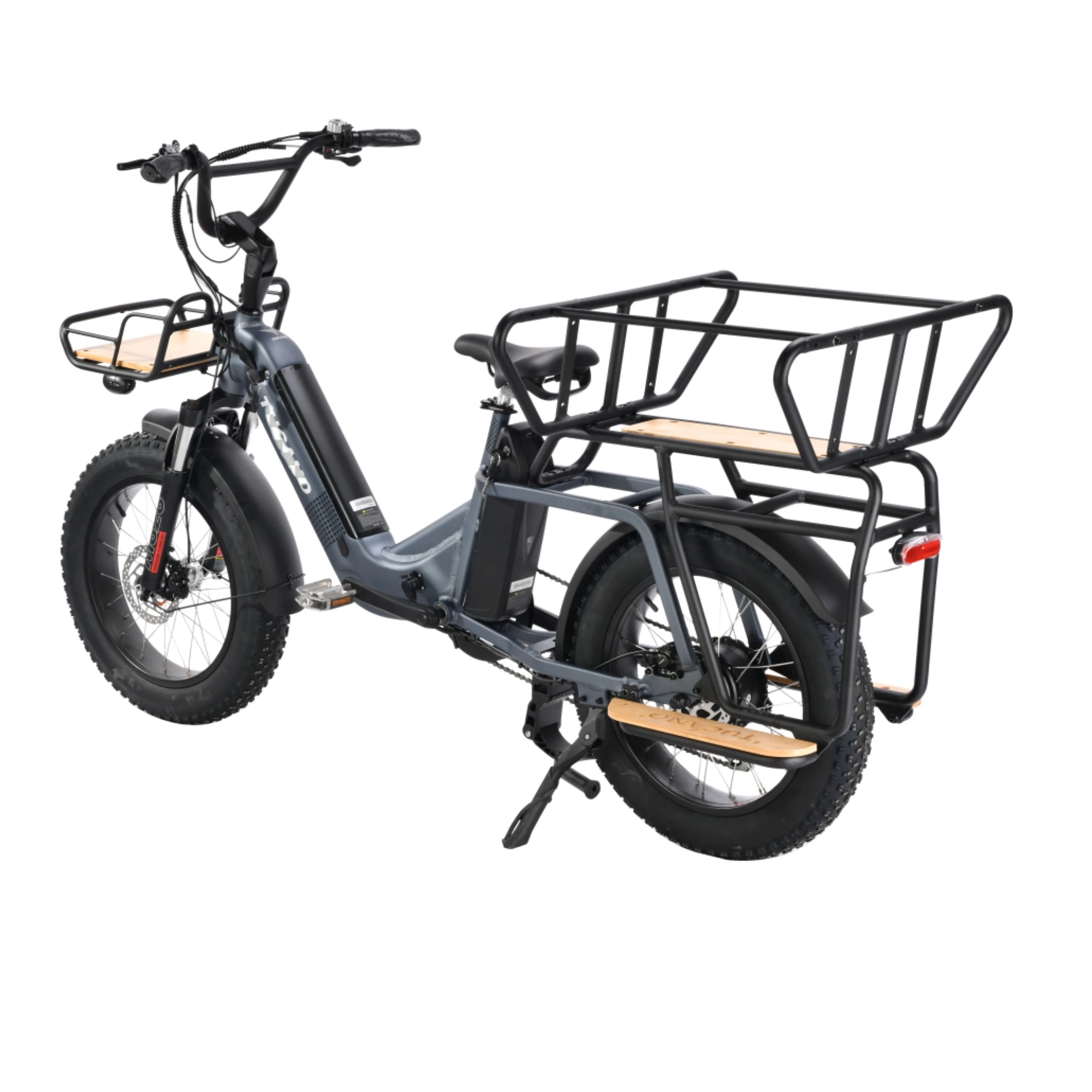 500W Dual Battery Electric Delivery Bike with Hydraulic Brakes