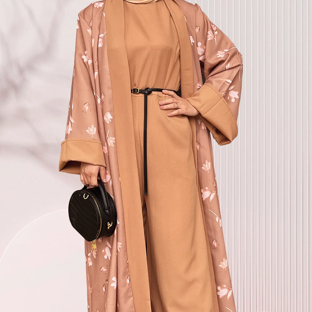 Wholesale Fashion Ethnique Modest Abaya Design Trench Coat Dubai ...